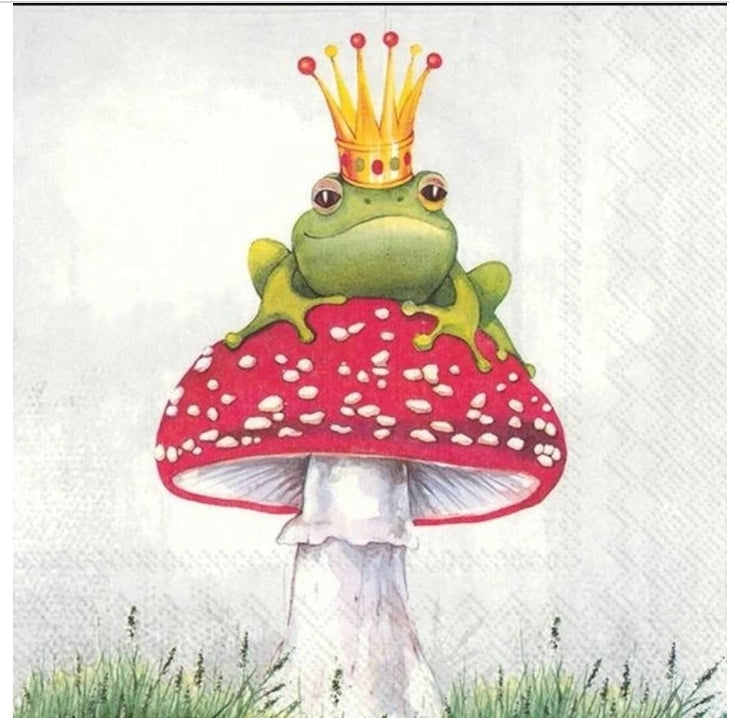 Frog Prince Cocktail Size Napkins – white-fox-finds